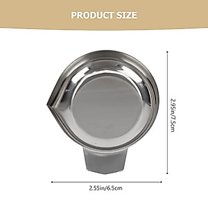 DOITOOL 2Pcs Weighing Boats Stainless Steel Weighing Plate Scale Tray Lab Dish Container Laboratory Supplies for Measuring Mixing Powders Liquids