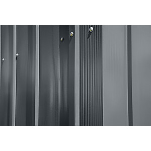 Arrow Classic Steel Storage Shed, 10x14, Charcoal