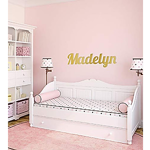 Wooden Name Plaque - Wood Letters Name Sign for Kids or Baby Room Decor