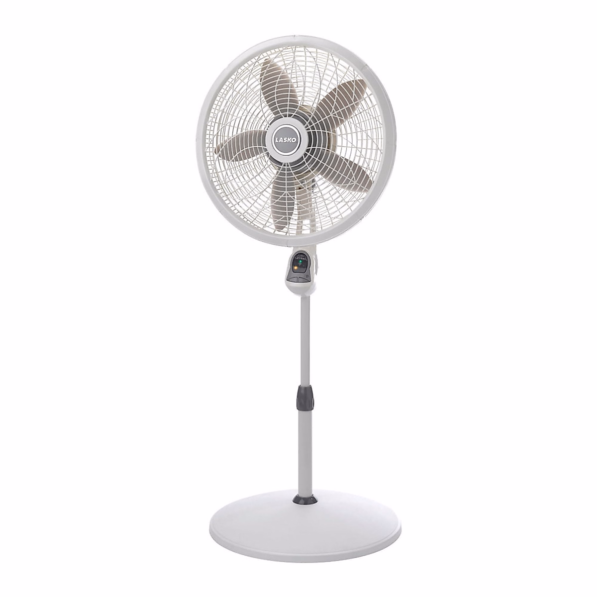 Lasko Lasko-18 Remote Control Elegance & Performance Pedestal, 3-Speed (1850) Household Fans, 26 x 21 x 6 inches, White