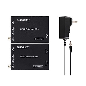 Monoprice Blackbird 4K HDMI Extender, 50m - 4K HDMI Extension to 164 Feet, HDMI 2.0, HDCP 2.2, 18Gbps
