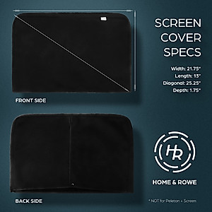 Home & Rowe Neoprene Screen Cover for the Peloton Exercise Bicycle- Not Peloton Bike +, Screen Protector Easily Fits Over the Screen of the Original Peloton Bike. Accessories for Bike