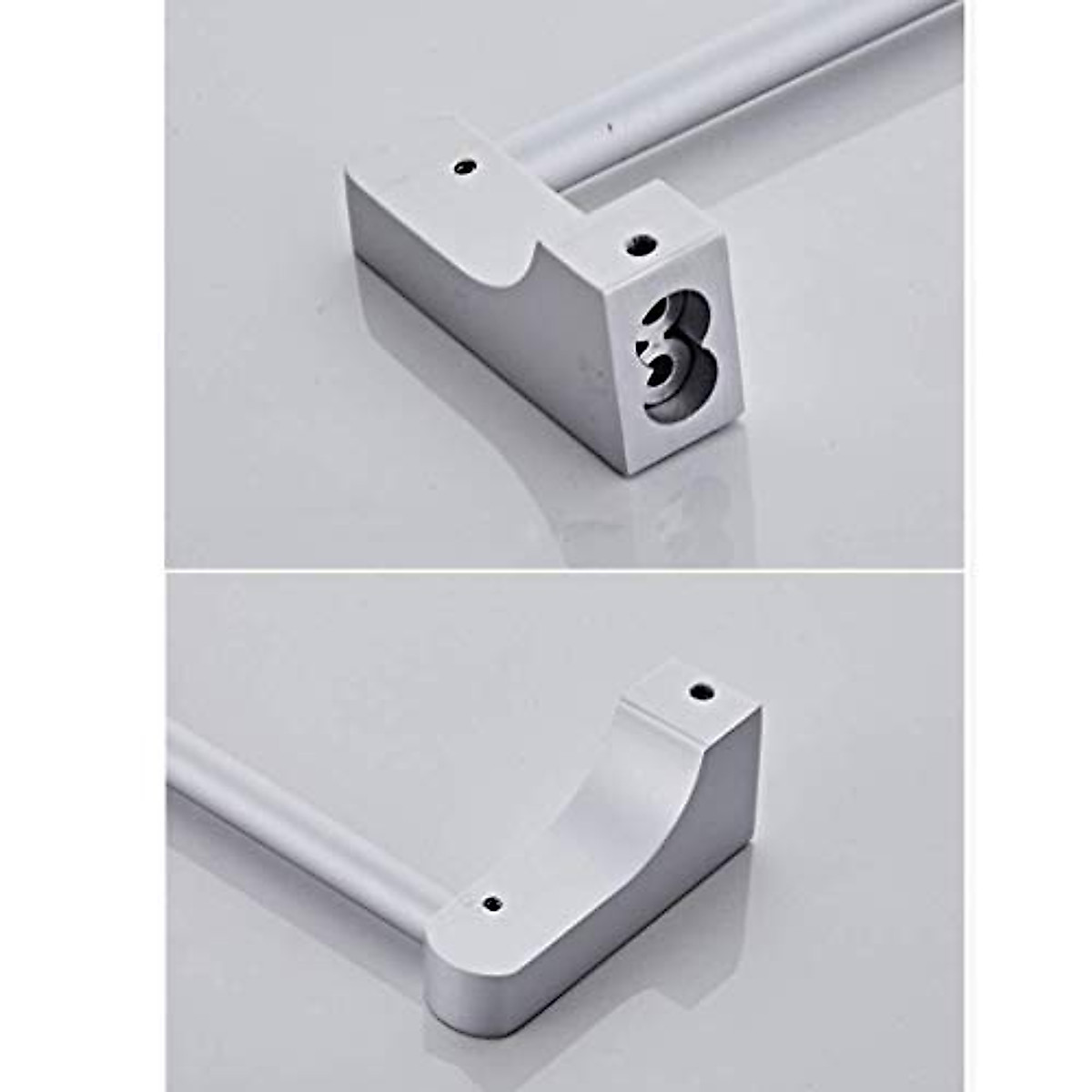 OMOONS Bathroom Shelves Single Bar Towel Rack Aluminum Kitchen Bathroom Rack Wall-Mounted Hanger Screw