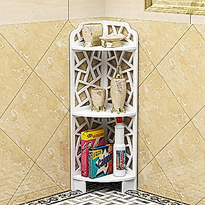 Intexca & Design MultiTier Bathroom Storage Corner Shelf Rack Organizer 3 Tier
