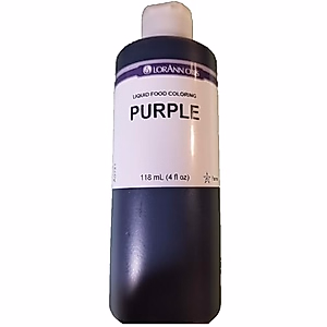 LorAnn Purple Liquid Food Coloring, 4 ounce bottle