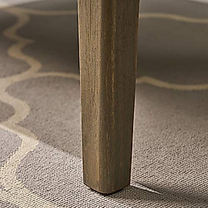 Christopher Knight Home Grenada Sectional Sofa Set | 5-Piece 3-Seater | Includes Coffee Table and Ottoman | Acacia Wood Frame | Water-Resistant Cushions Dark Gray, Finish