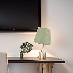 Replacement Barrel on Light Tapered,lampshades Bulb Decorative Office Cm Shade, Shade: Pendant Bedroom Green Room Linen Clip Lampshade Small Desktop Chandelier Lamp