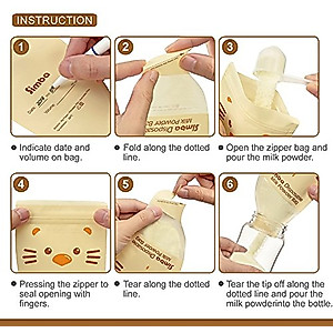 Simba Disposable Formula/Milk Powder Bag (12 oz, 2 Packs, Total 24 Bags)