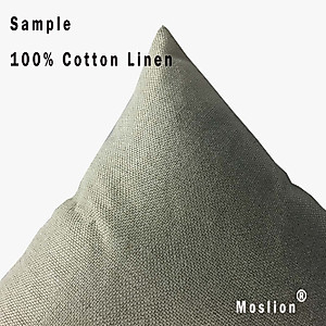 Moslion Star Map Throw Pillow Cover City Light Constellation in Night Sky Cotton Linen Decorative Pillow Case 18 x 18 Inch Standard Square Cushion Cover for Sofa Bedroom Men Women