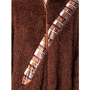 Star Wars Adult Chewbacca Chewie Kigurumi Costume Union Suit Pajama for Men and Women (2X-Large/3X-Large) Brown