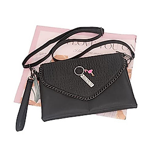 YowinAlwin Women Small Crossbody Purse, Envelope Shoulder Bag, Leather Wristlet, Clutch Wallet For Party, Gift for Girls-M