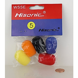 Hisonic LPWS5P Headset/Lavalier Microphone Windscreen, 5-pack