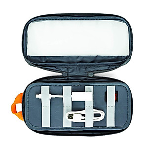 Lowepro GearUp Pouch Medium: Laptop Accessory Case and Travel Organizer for Electronic Devices, Cables, Adapters, Chargers and More