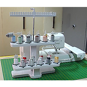 Embroidex - 20 Spool Thread Stand for All Home Embroidery Machines Brother Babylock Janome Bernina Pfaff etc..