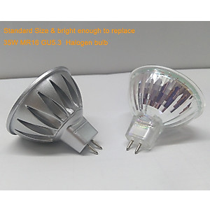 ALIDE MR16 Led Bulbs 5W Replace 20W 35W Halogen Equivalent,2700K Soft Warm White,12V Low Voltage MR16 GU5.3 Bulb Spotlights for Outdoor Landscape Flood Track Lighting,Not Dimmable,450lm,38 Deg,6 Pack