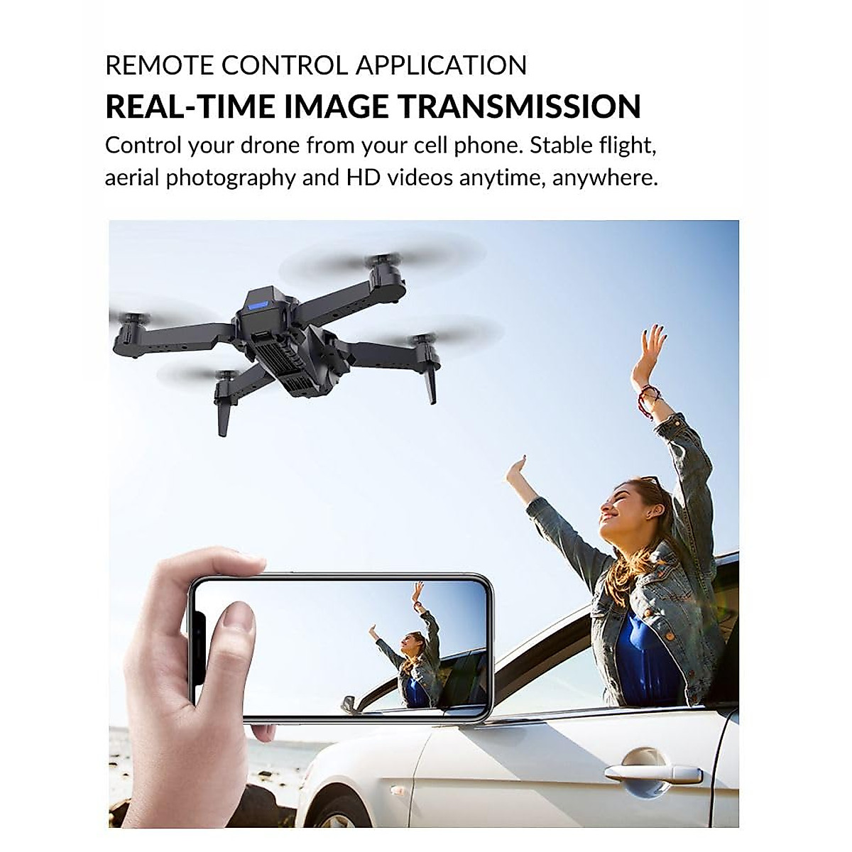 Raptor 8K Drone - Mini Drone with 4K HD Video Camera - Professional Drone for Beginners Kids and Adults - Foldable Quadcopter, Panoramic Mode 120º, Slow Motion Mode, 360º Rotation