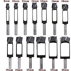 MINGRUI Wood Plug Hole Cutter Tenon Dowel and Plug Drill Woodworking Cutter Tenon Woodworking Furniture Making Carpentry Tool (35mm Drill Inner bore)