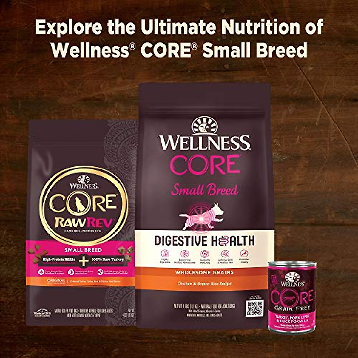 Wellness Core Grain Free Small Breed Mini Meals Chunky Variety Pack, 3 oz (Pack of 12)
