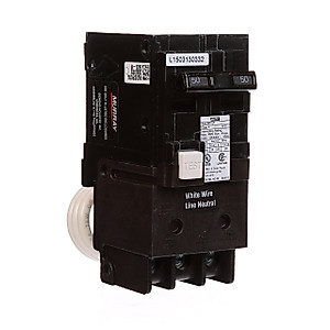 Murray MP250GFA 50 Amp 2-Pole GFCI Circuit Breaker with Self Test & Lockout Feature