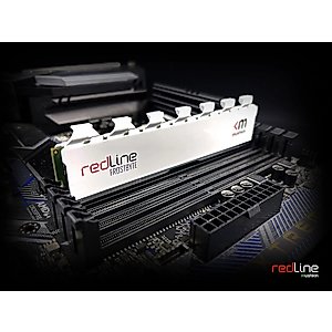 Mushkin Redline White - DDR4 UDIMM - 64GB (2x32GB) 3200MHz CL-14-288-pin1.4V Desktop Ram - Non-ECC - Dual Channel - FROSTBYTE Heatsink (MRD4U320EJJP32GX2)