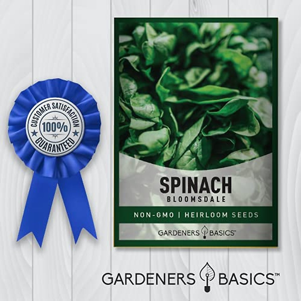 Bloomsdale Spinach Seeds for Planting is A Great Heirloom, Non-GMO Vegetable Variety- Great for Indoor, Outdoor and Hydroponics Gardening by Gardeners Basics