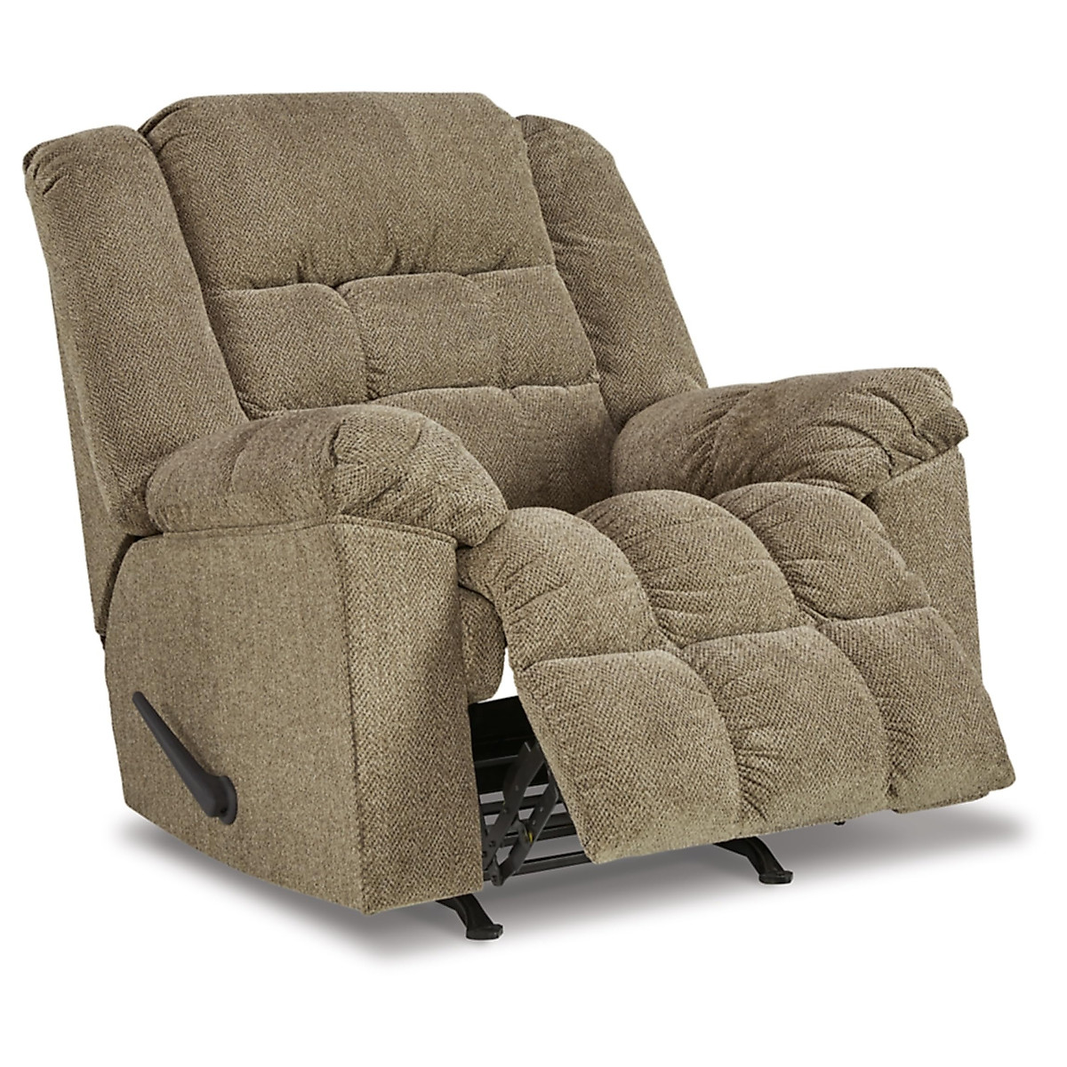 Signature Design by Ashley Kegler Contemporary Tufted Manual Rocker Recliner, Light Brown
