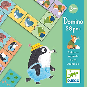 DJECO Animals Domino My Frist Game, Multicolor