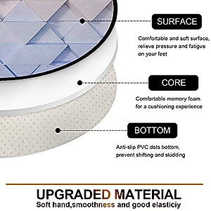 AGONA Area Rug Beautiful Hummingbirds Exotic Flowers Round Rugs Non Slip Soft Circle Floor Mat Carpets for Bedroom Kids Rooms Living Room Playroom 3 Feet