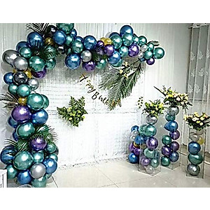 Metallic Latex Balloons Party Balloons 12 inch 50pcs Assorted Color