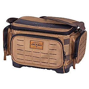 Plano Guide Series 3500 Tackle Bag, Beige, Includes 5 3500 Stowaway Organization Boxes, Premium Soft Fishing Tackle Storage, Waterproof & Non-Skid Base