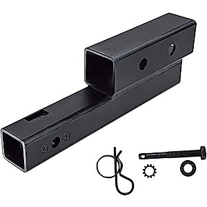 Ride KAC High-Low Hitch Adapter, Heavy Duty with Patented Anti-Wobble Mechanism, Drop Or Rise Hitch Height, 2" Hitch
