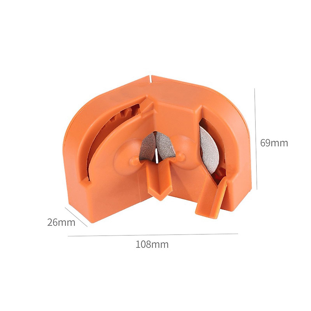 Drill Bit Sharpener，Drill Bit Sharpener for All Bits，Multipurpose Drill Bit Grinding Sharpener for High-Speed Steel, Masonry, Carbide, Cobalt & Tin-Coated Drill Bits（Orange）