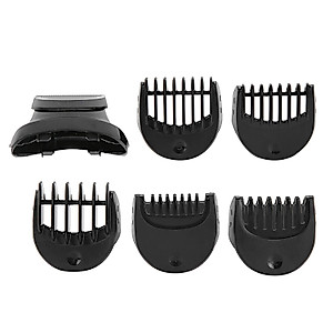 Shaver Trimmer Head for Men, Shaver Attachment Replacement Part Styler Replacement Trimmer Head with 5 Comb Shaving Heads Replacement Razor Blades