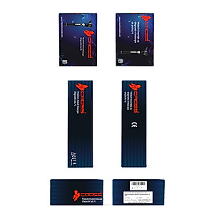 Cross Canada 11-082 Physician Fiber Optic LED Pocket Otoscope Diagnostic Set - Red