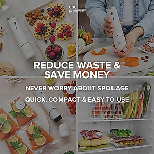 Chef Preserve Vacuum Sealer (Vacuum Sealer + 30 Bags)