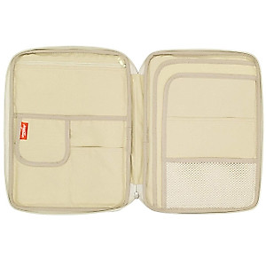 mygreen Multi-functional A4 Document Bags Portfolio Organizer-Waterproof Travel Pouch Zippered Case for Ipads, Notebooks Documents (Salmon Pink)