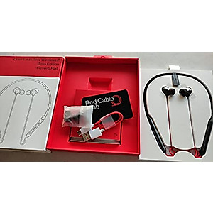 One+ Bullets Wireless Z Bass Edition in-Ear Earphone with Mic, Passive Noise Cancellation (Bluetooth 5.0, Quick Switch) (Reverb Red)