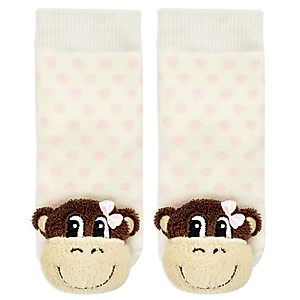 Monkey Girl Boogie Toes Rattle Sock, 1-Pair (0-1Y)