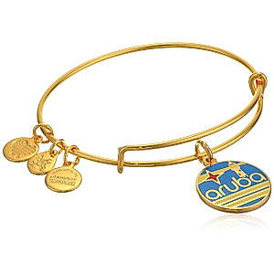 Alex And Ani Replenishment 19 Women's Aruba II Charm Bangle, Shiny Gold
