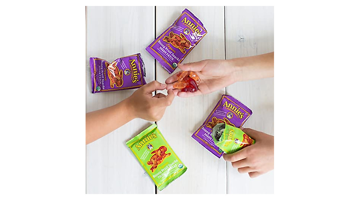Annie's Organic Berry Patch Bunny Snacks - Gluten-Free & Vegan Gummies