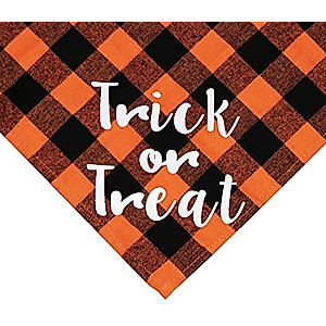 JOTFA 3 Pack Halloween Dog Bandanas, Holiday Halloween Plaid Dog Puppy Bandana Scarf Costume for Small Medium Large Dogs Pets
