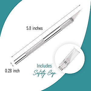 Exacto Knife 12 Metal Craft Knife, Heavy Duty Hobby Knife Exacto Knife Set Number 11 Blade Precision Knife for Moroccan Decor, Cutting and Crafting