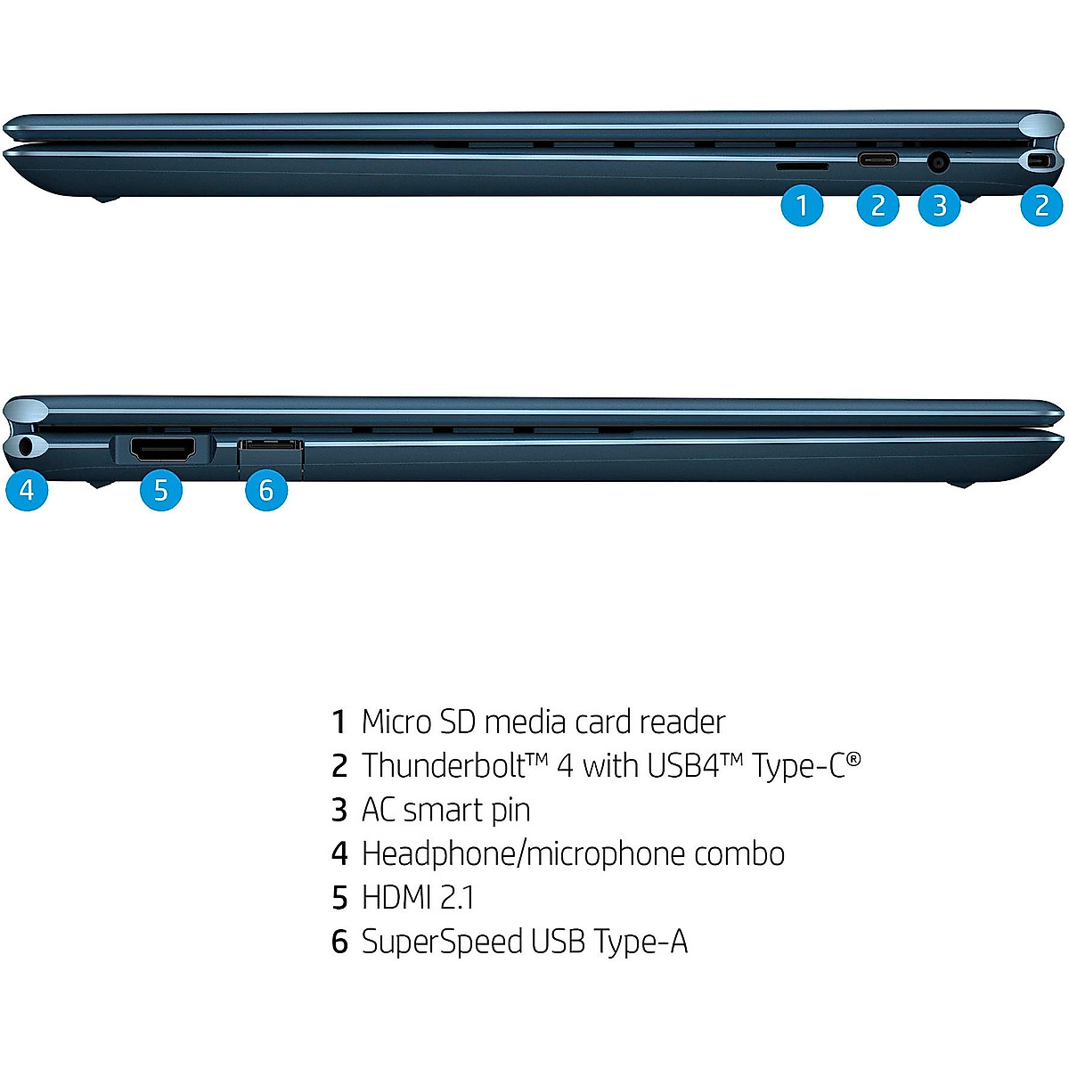 HP Spectre x360 2-in-1 Laptop, 16" 3K+ (3072 x 1920) Touchscreen, 12th Gen Intel Core i7-12700H 14-Core Processor, 16GB RAM, 2TB SSD, Backlit Keyboard, Windows 11 Home, MPP 2.0 Tilt Pen Included