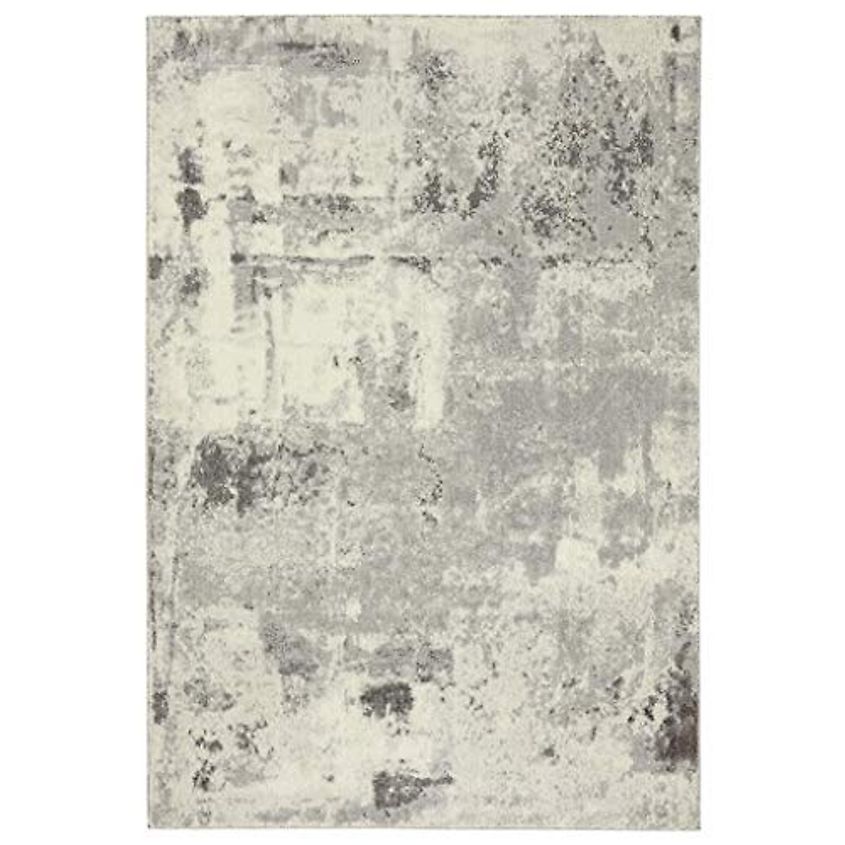 LUXE WEAVERS Kingsbury Collection 7094 Gray 8x10 Contemporary Modern Abstract Area Rug