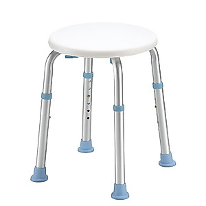 OasisSpace Shower Chair for Inside Shower, Adjustable Shower Stool,Bathtub Seat Bench with Anti-Slip Rubber Tips for Safety and Stability, Handicap Bathroom Stool for Seniors, Disabled, Handicap