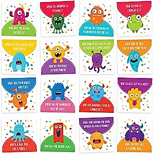 Party Profi Lunch Box Jokes for Kids - 60 Cute Inspirational and Motivational Thinking of You Notes Cards for Boys & Girls Lunchbox