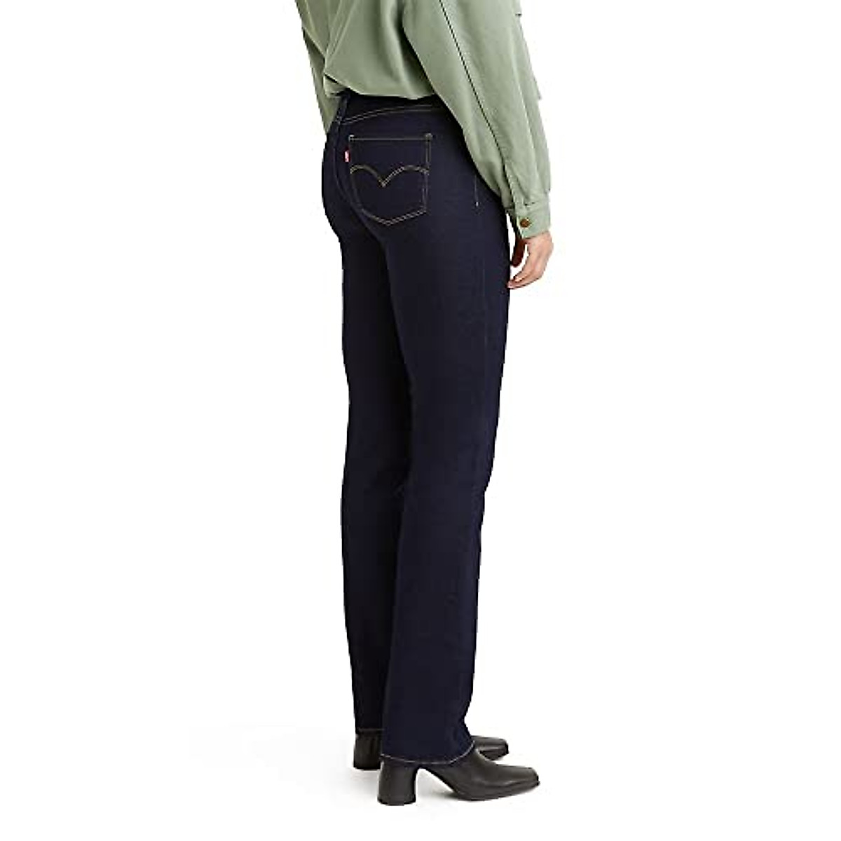 Levi's Women's 314 Shaping Straight Jeans, Darkest Sky - Dark Indigo, 32