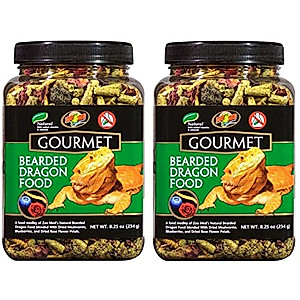 Zoo Med Gourmet Bearded Dragon Food, 8.25 oz each (Pack of 2)