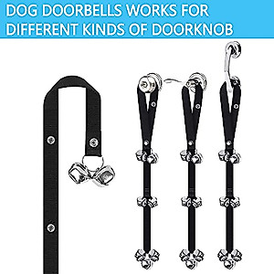 Dog Doorbells for Dog Training - CATOOP Adjustable Door Bell for Puppy with Collapsible Travel Pet Cat Dog Bowl