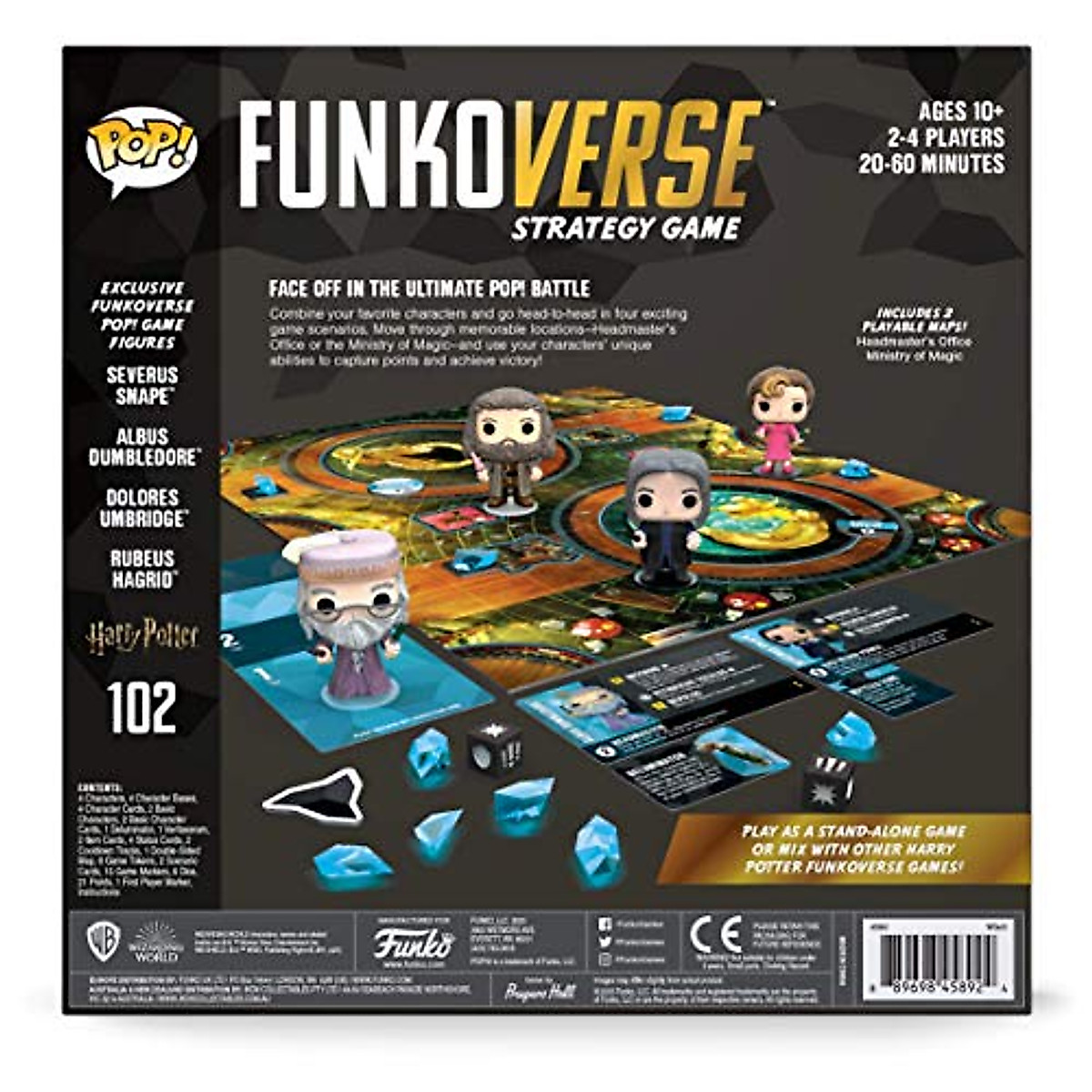 Funko Games POP! Funkoverse: Harry Potter 102- Expansion Game Standard - Light Strategy Board Game for Children & Adults (Ages 10+) - 2-4 Players - Collectible Vinyl Figure - Gift Idea